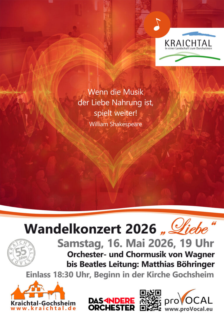 proVocal | Wandelkonzert 2026 „Liebe“ – AUSVERKAUFT